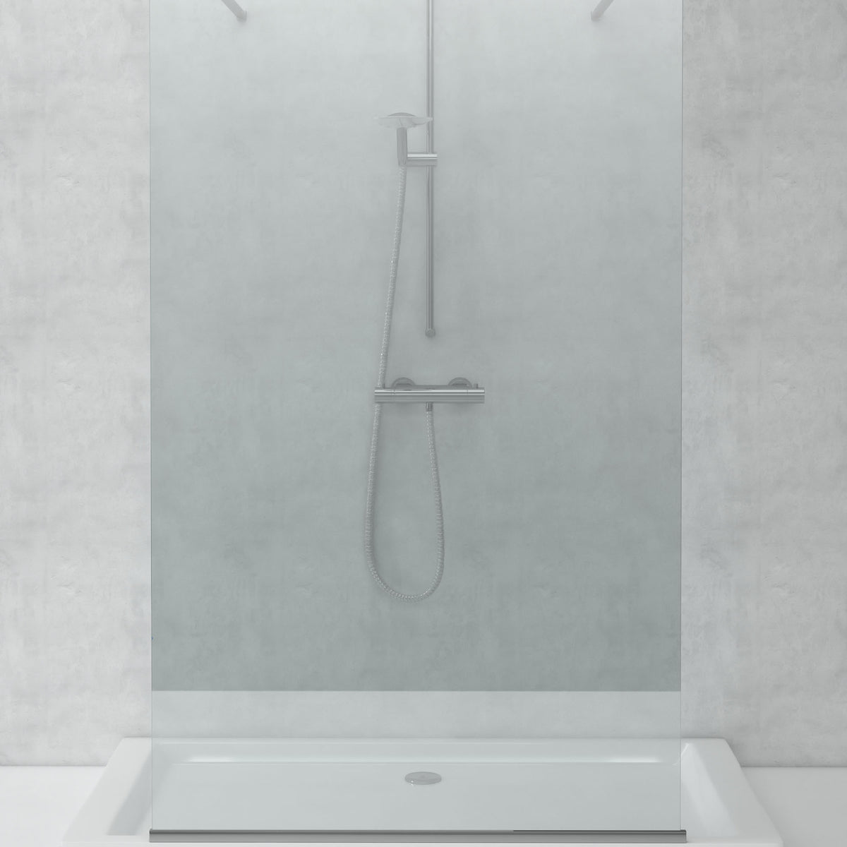 TAT Waterfall Shower Screen 1200 Free Standing | Shower Doors - Trend ...