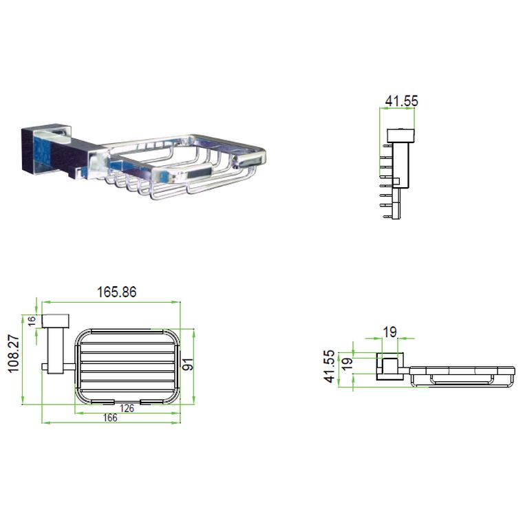 Malta Ch Shower Soap Holder – trendtapntile